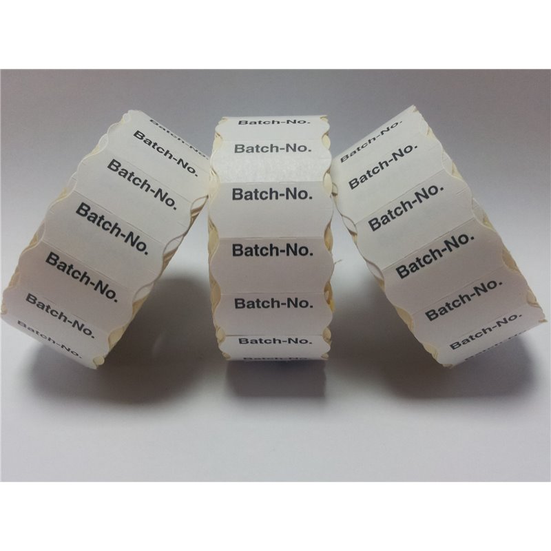 15,000 White 'Batch No' 26mm x 12mm Price Gun Labels CT4 Puma Lynx ...