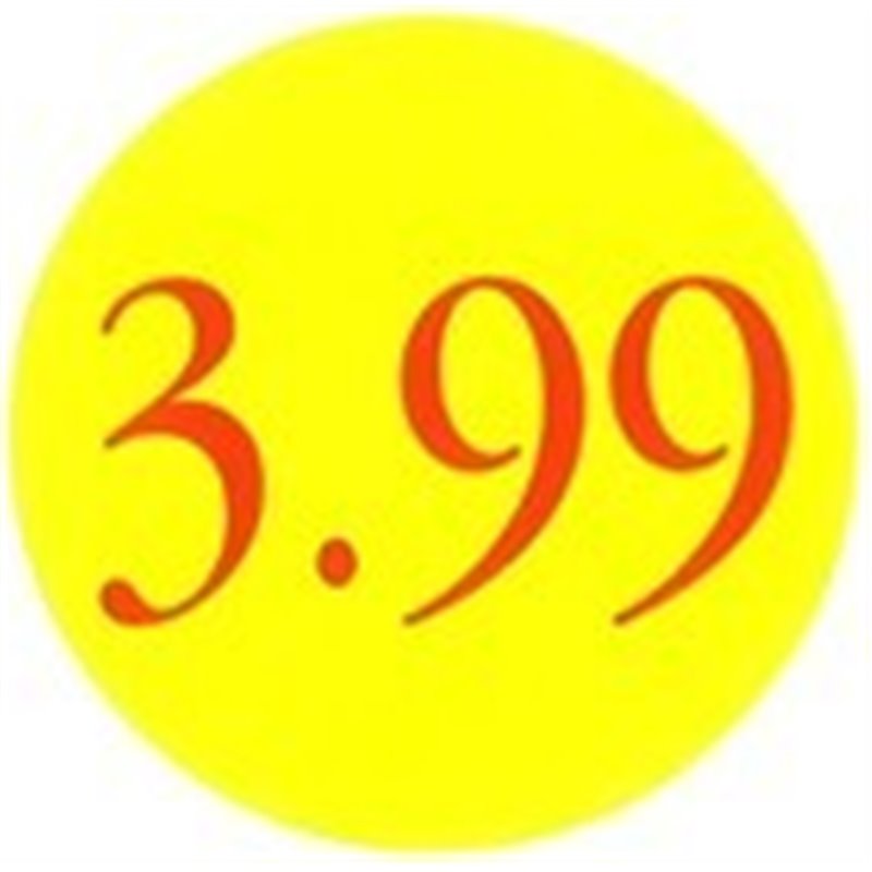 50mm '2.99' Promotional Labels / Stickers - Qty: 2000