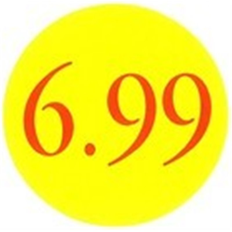 50mm '5.99' Promotional Labels / Stickers - Qty: 500