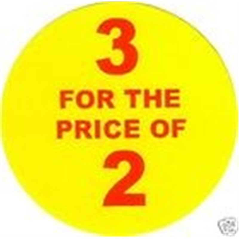 50mm '£2' Promotional Labels / Stickers - Qty: 2000